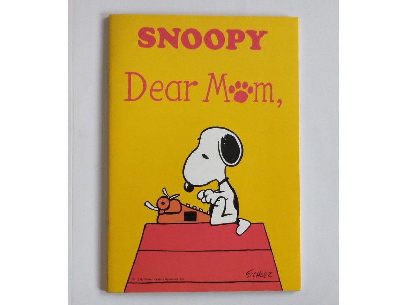 sveska SNOOPY Dear Mam Yugoslavia