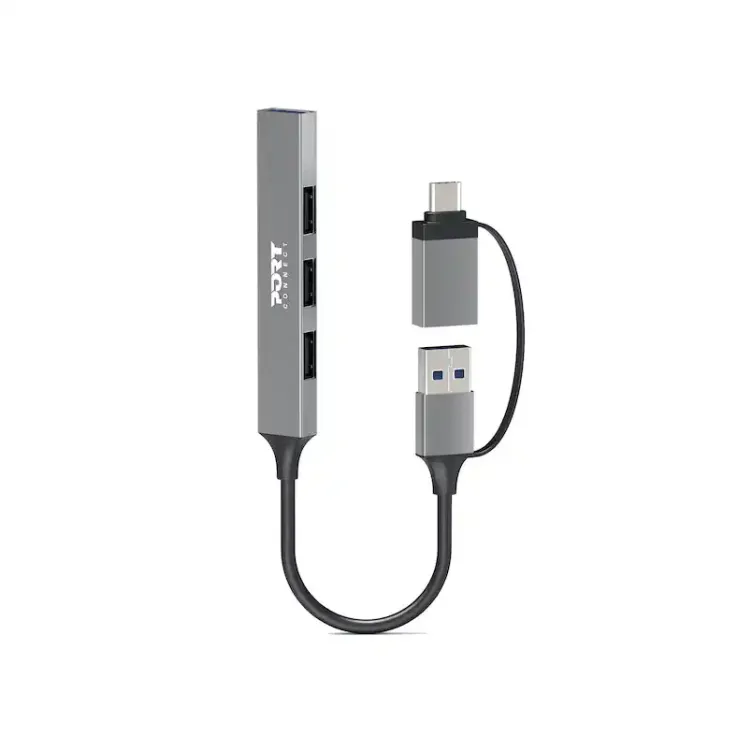HUB Port Designs USB-C / USB-A to 4 USB-A ports 480 Mbps SLIM