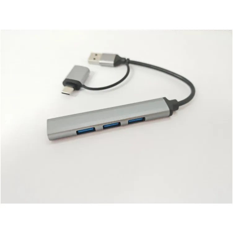 USB 3.0+TIP C na 4xHUB 3.0 metal