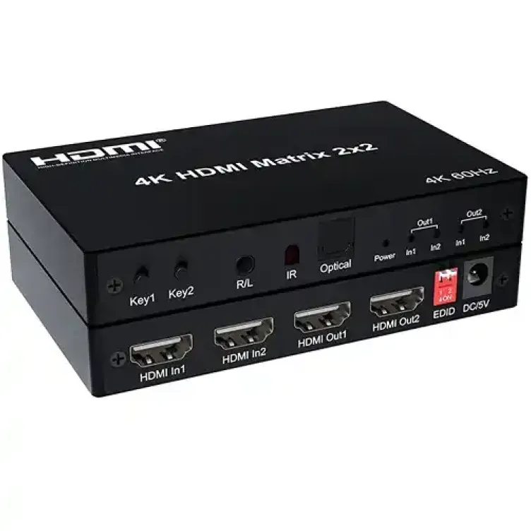 HDMI swich 4K Matrix 2x2 Kettz HM-K252 60Hz