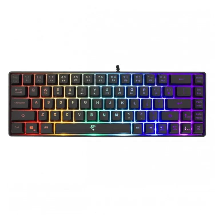 Tastatura White Shark RONIN TKL/Membranska/RGB/Crna/US