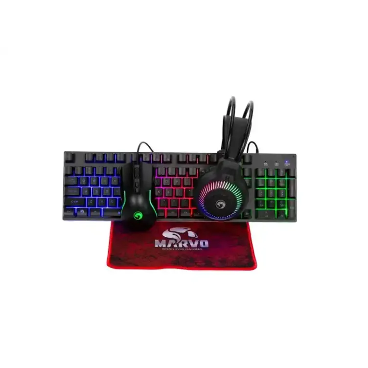 Tastatura + miš + slušalice + podloga Marvo LOOT 40 CM416