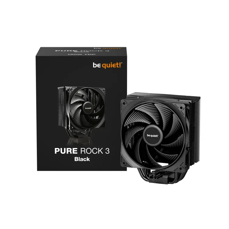 CPU Cooler Be quiet Pure Rock 3 Black BK039 (AM4,AM5,1151,1150,1155,1200,1700)/TDP-190W