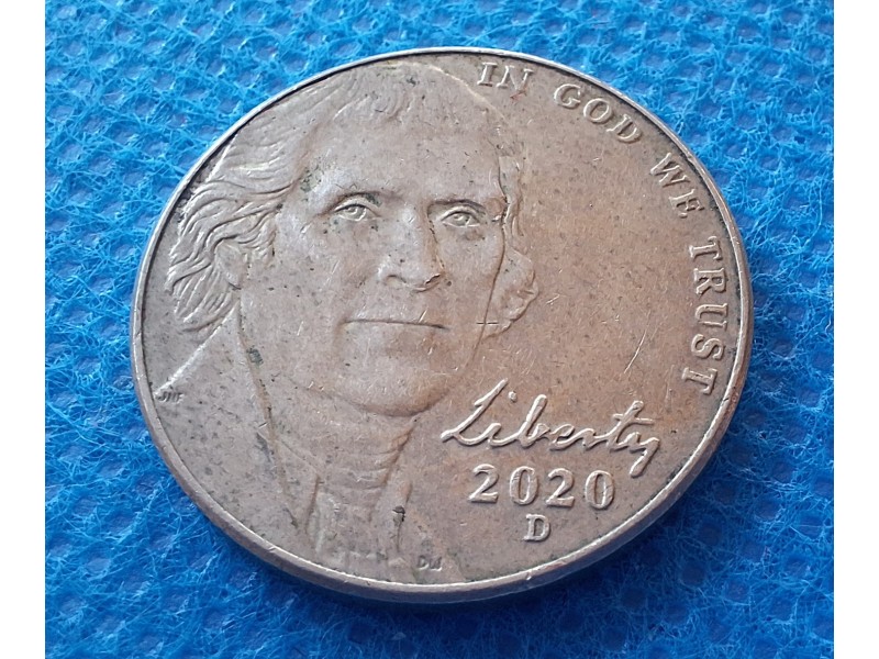 USA - 5 Cent, 2020. ::Jefferson:: D