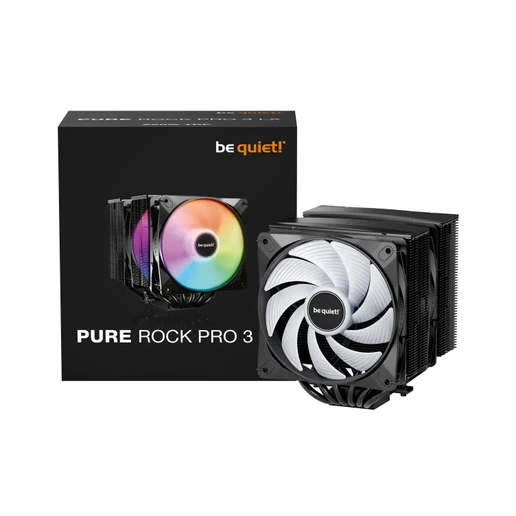 CPU Cooler Be quiet ARGB Pure Rock PRO 3 LX BK043 (AM4,AM5,1200,1700)/TDP-250W