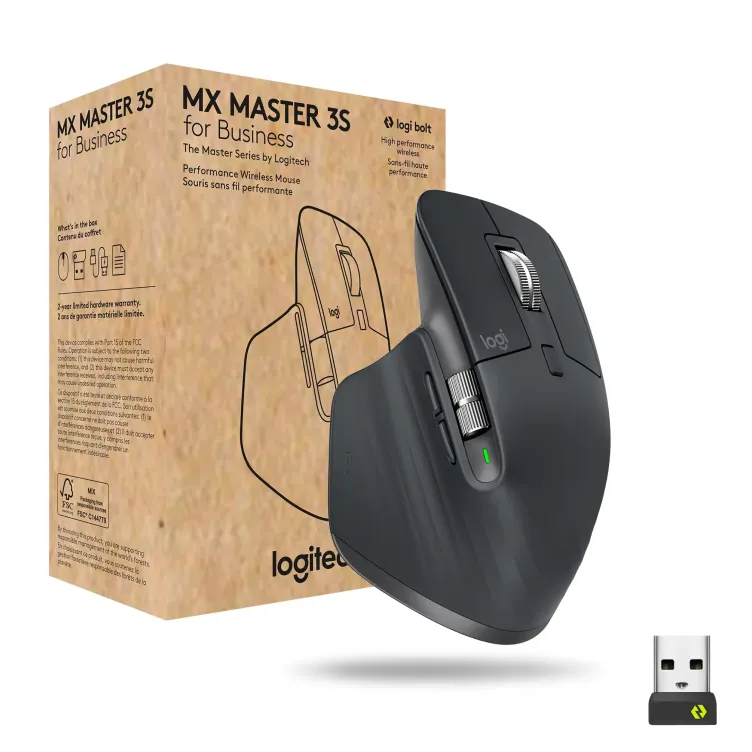 Bežični miš Logitech MX Master 3S for Business 8000dpi, graphite