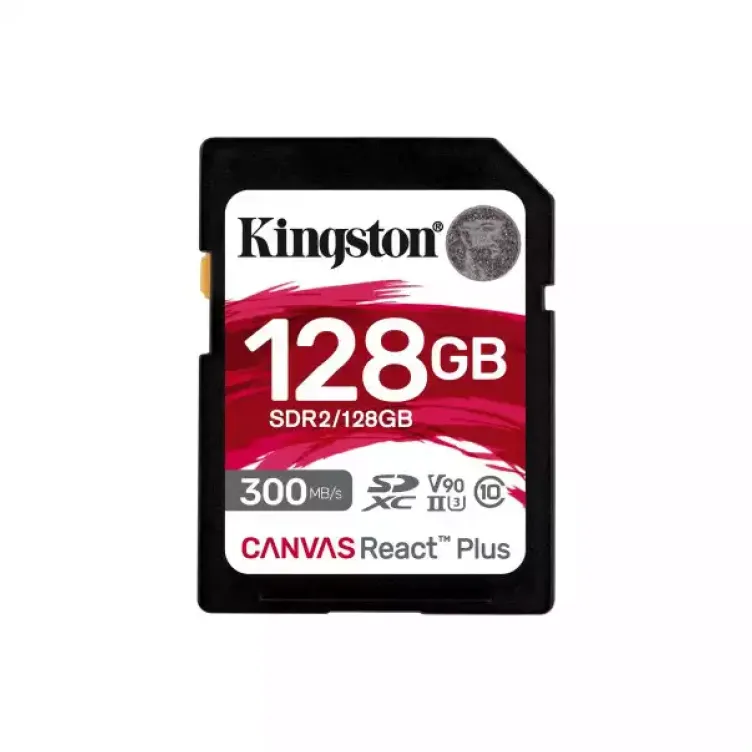 SD Card 128GB Kingston Canvas React Plus SDR2/128GB