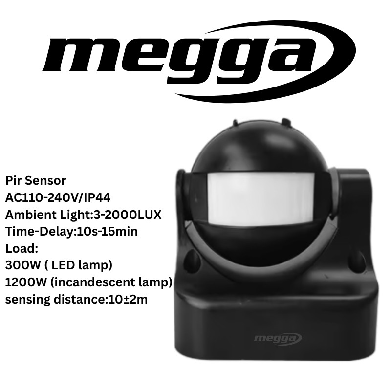 MEGGA, MG91LPHS 360 DEGREE SENSOR POKRETA BLACK, 014102