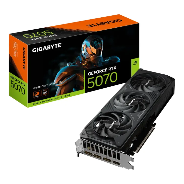 Graficka karta Gigabyte GeForce RTX 5070 Windforce OC GDDR7 12GB 192bit 3xDP/HDMI