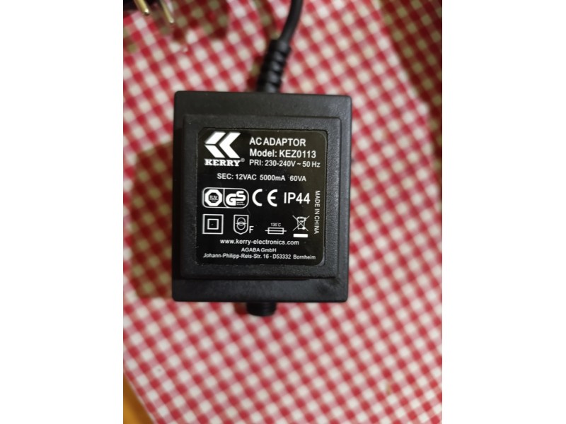 AC Adapter 12V AC 5A (60VA) Kerry KEZ0113 NOV