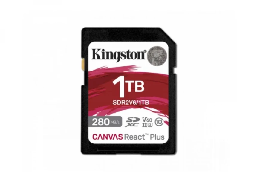 SD Card 1TB Kingston SDR2V6/1TB class 10 HD/2K/4K 280Mbs/150MBs