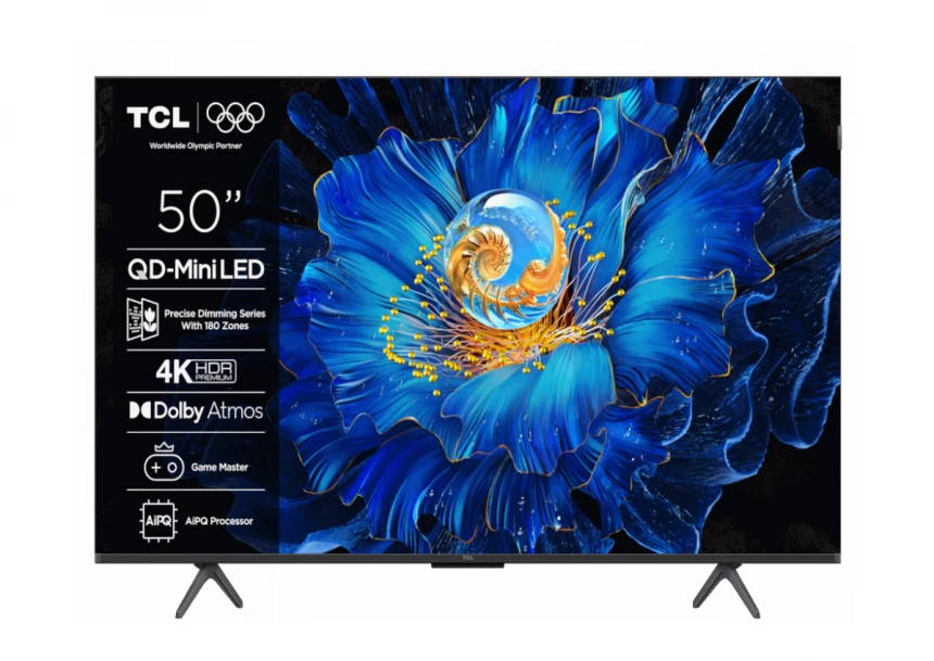 Televizor TCL 50C6KS/MiniLED/50"/4K/60Hz/Google TV/crna