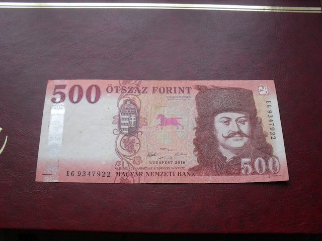 500 forint, 2018.