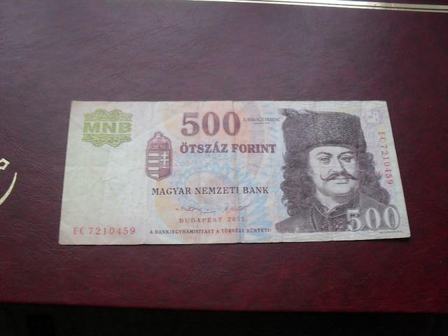 500 forint, 2010.