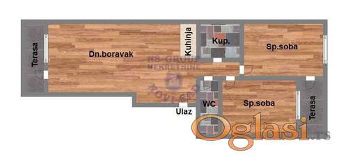 Telep, 69m2 trosoban 065/448-4648