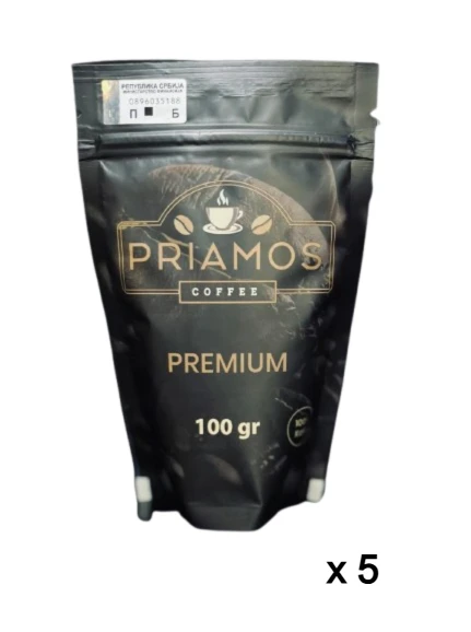 Priamos Kafa Premium, 5x100 gr