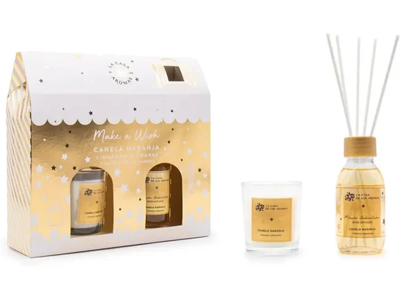 La Casa de los Aromas gold christmas home set