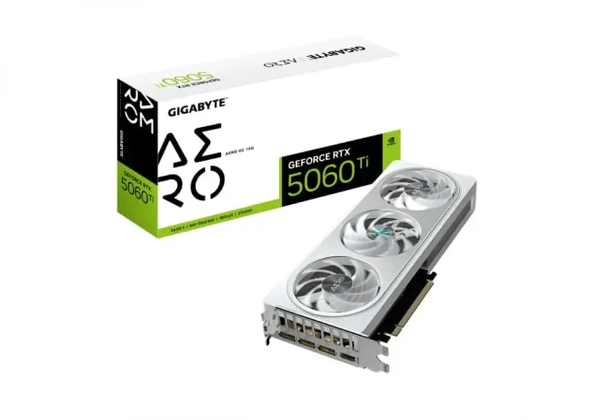 Gigabyte Grafička kartica GeForce RTX 5060 TI, Aero OC, GV-N506TAERO OC-16GD, 16GB, GDDR7