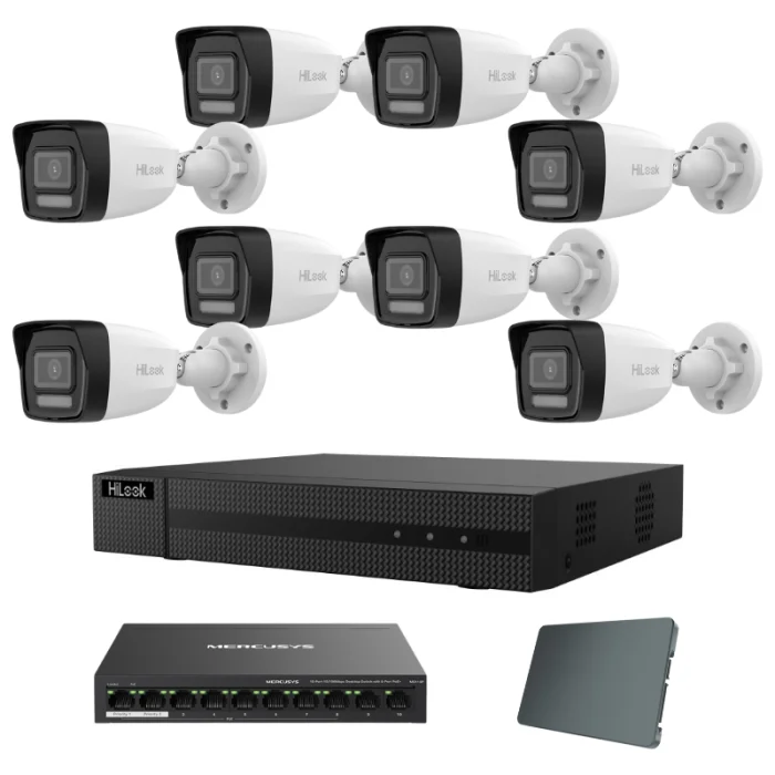 HikVision komplet 8 IP bullet kamera 4Mpix
HikVision komplet 8 IP bullet kamera 4Mpix