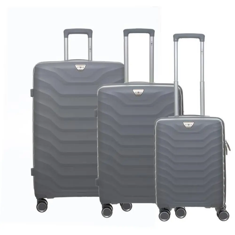 Putni koferi od polipropilena Komplet Enova Longbeach perfect grey 526340