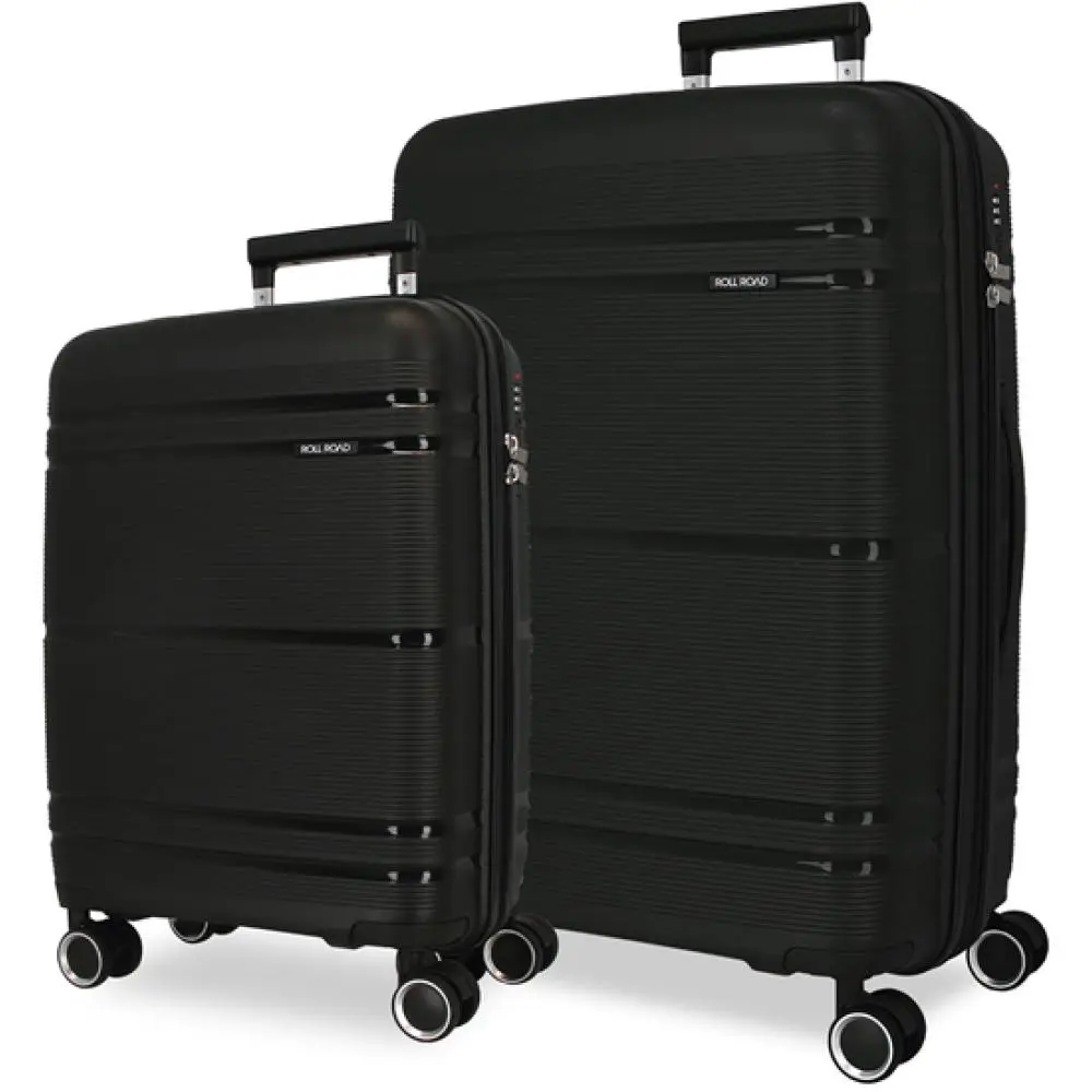 Komplet PP proširivih kofera 68cm i 55cm Roll Road Universe black 54795