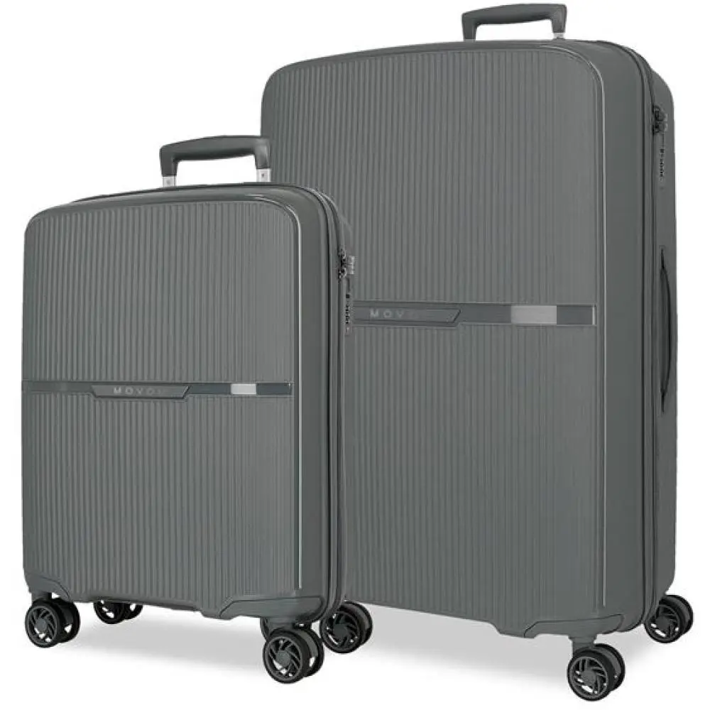 Putni koferi od polipropilena 56cm i 66cm Movom Moon grey 55195