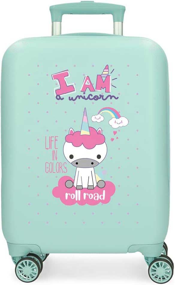 Dečiji ABS kofer 50cm Roll Road I am a unicorn turquoise 40713