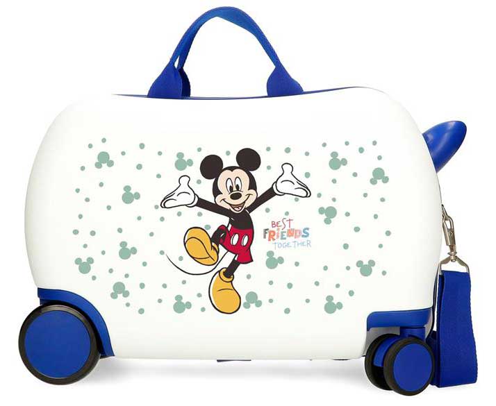 Dečiji kofer za vožnju Disney Mickey Best friends together white 29710