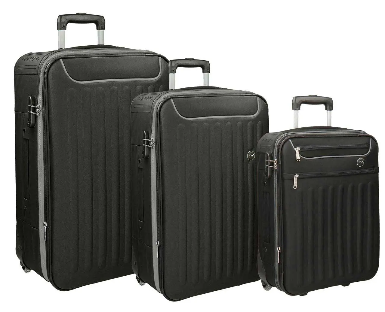 Komplet putnih kofera 55cm 66cm 76cm Movom Brooklyn black 53.494.51