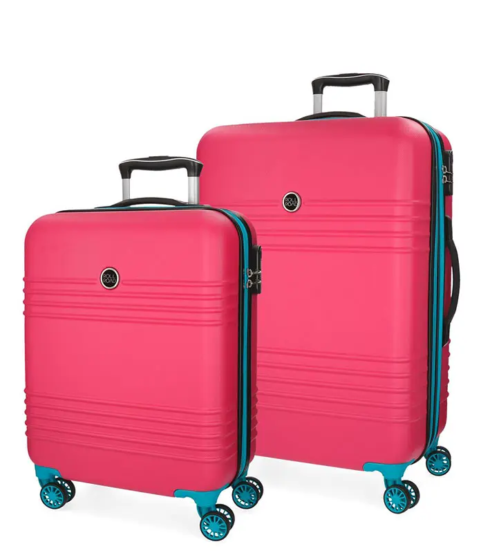 ABS Koferi za putovanja Roll Road India Fucsia 55795