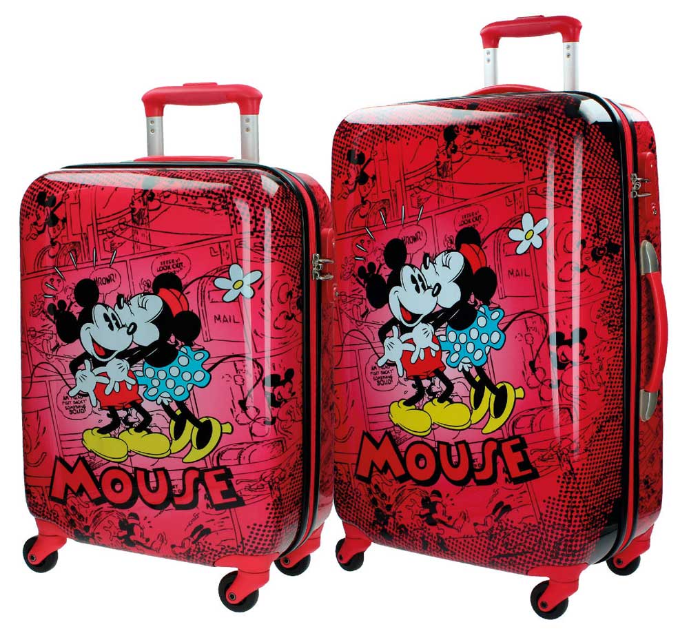 Disney Putni koferi - set - Mouse Retro Red