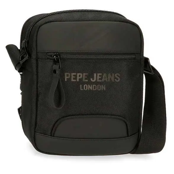 Muška torbica 22cm sa 2 pregrade Pepe Jeans Bromley black 70655