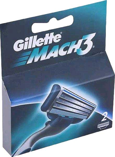Gillette Mach3 Dve rezervne glave brijača 0501390