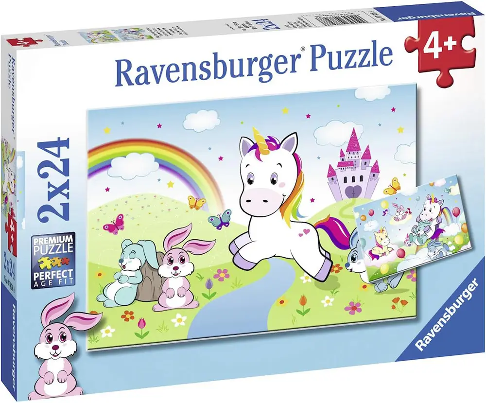 Ravensburger Puzzle slagalice 2x24 dela Bajka sa jednorogom 07828