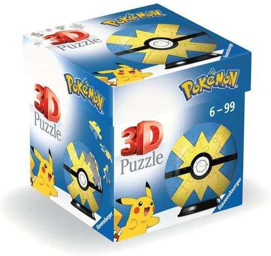 3D Puzzle Poke lopta Quick Pokemon 54 dela Ravensburger 11580