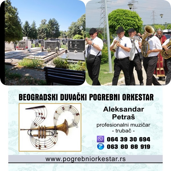 Solo truba, violina, harmonika, crkveni hor orkestar za sahrane pogrebe