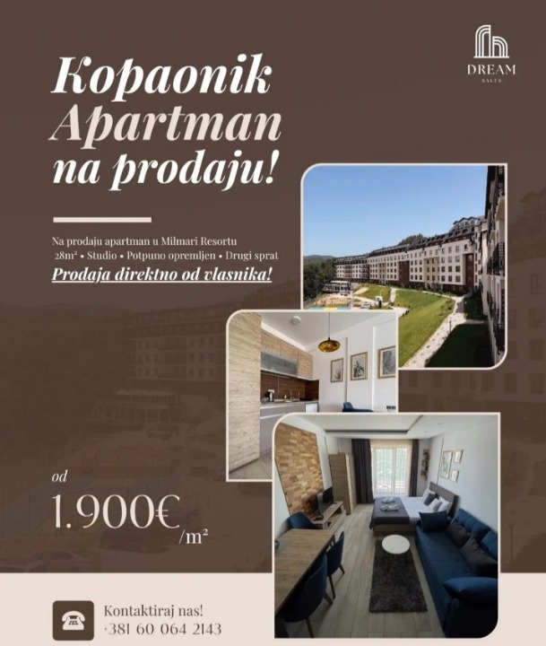 Na prodaju apartman u srcu Kopaonika-Milmari Resort
