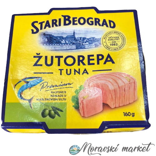 Stari Beograd žutopera tuna u maslinovom ulju 160g