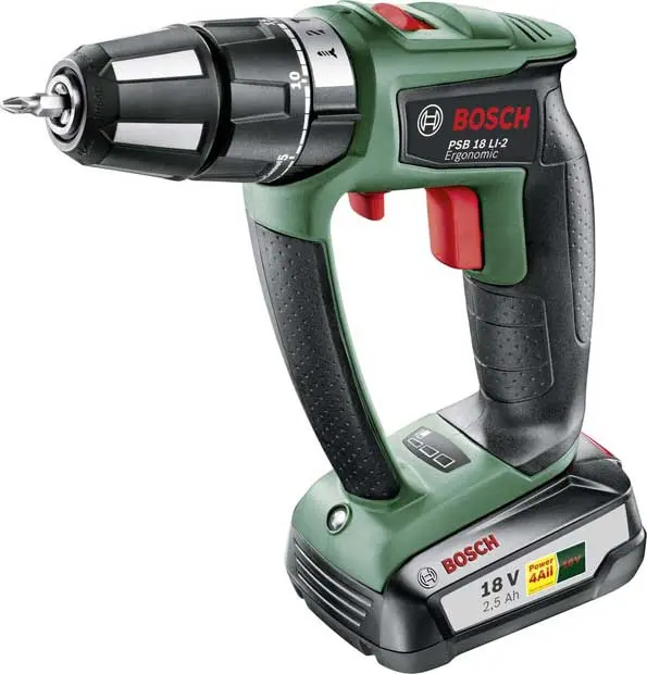 Akumulatorska bušilica odvrtač Bosch PSB 18 LI-2 Ergonomic 06039B0300