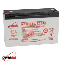 GENESIS | GENESIS NP12-6 6V 12AH SLA VRLA AGM BATERIJA ENERSYS 3FM12