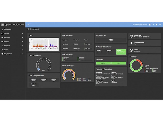 Buffalo TerraStation TS5400 NAS server OpenMediaVault