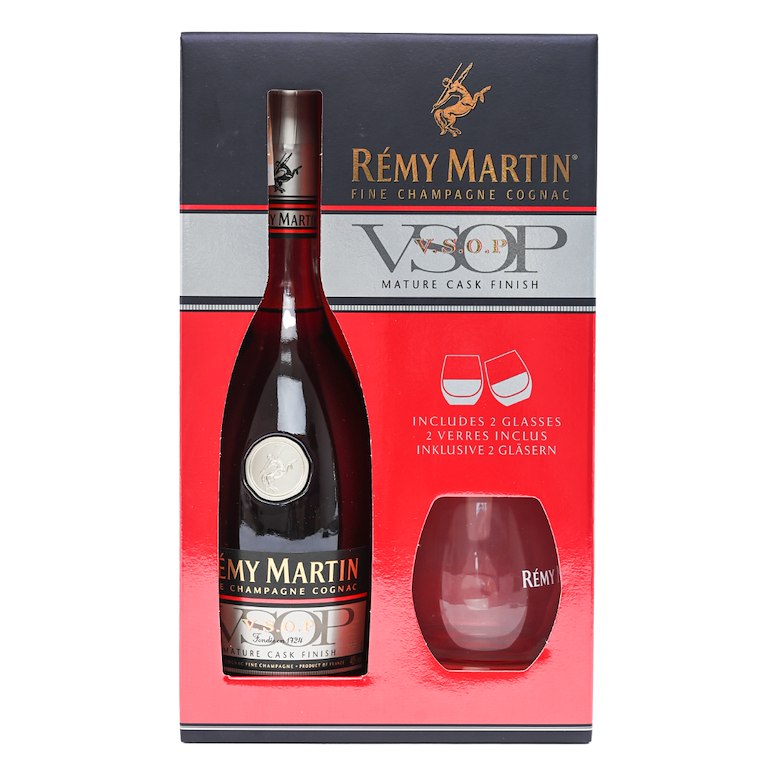 Remy Martin V.S.O.P. 0,75l + 2 Čaše