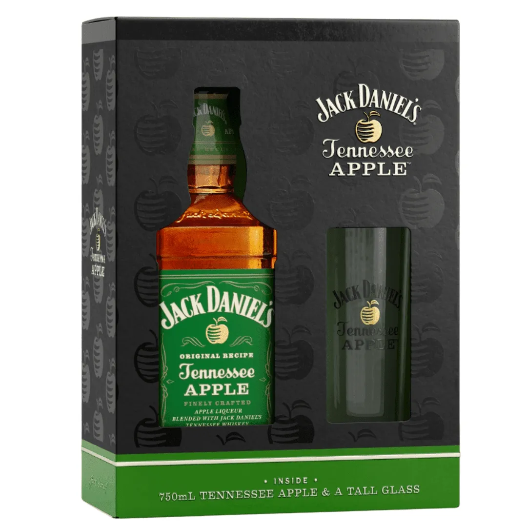 Jack Daniels Apple 0,7l + Čaša