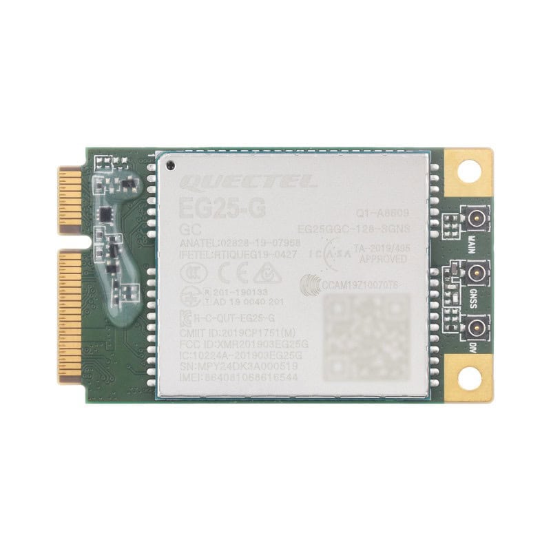 Quectel EG25-G mPCIe Modul, LTE Cat 4 modul sa PCI Express Mini Card form factor, Multiple Wireless Communication Modes