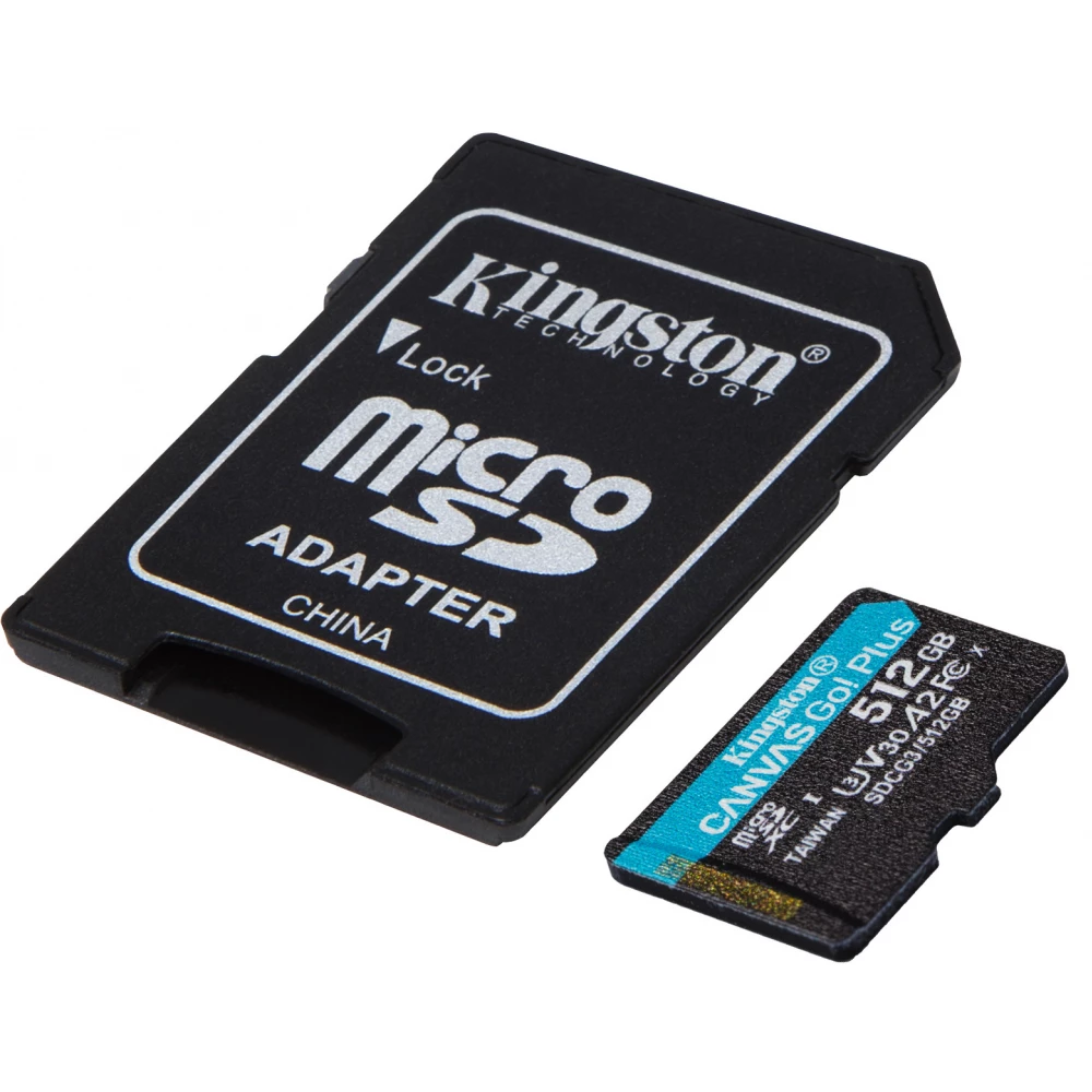 MICRO SD 512GB KINGSTON + SD adapter SDCG3/512GB