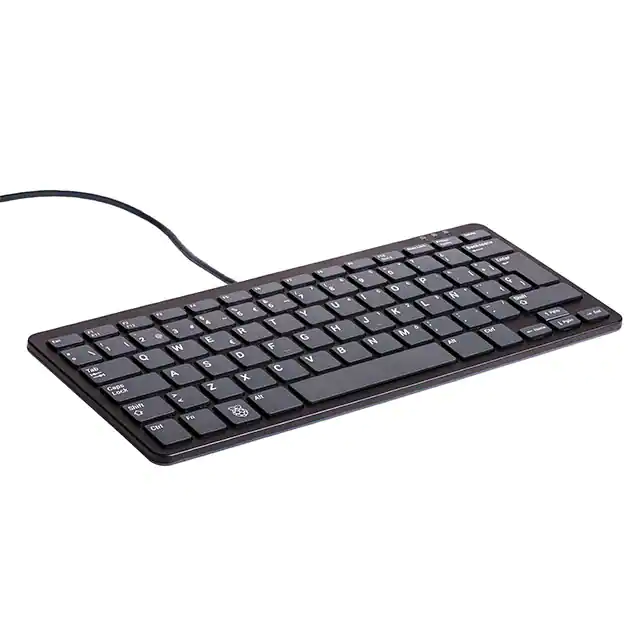 Raspberry Pi tastatura, oficijelna sa usb HUB-om, (US layout), crno-siva