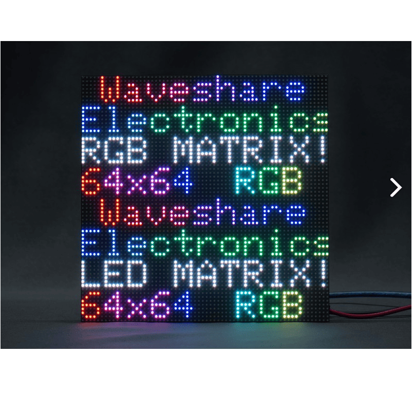 RGB full color LED Matrix Panel, 3mm Pitch, 64×64 piksela, podesiva osvetljenost, 192×192 mm