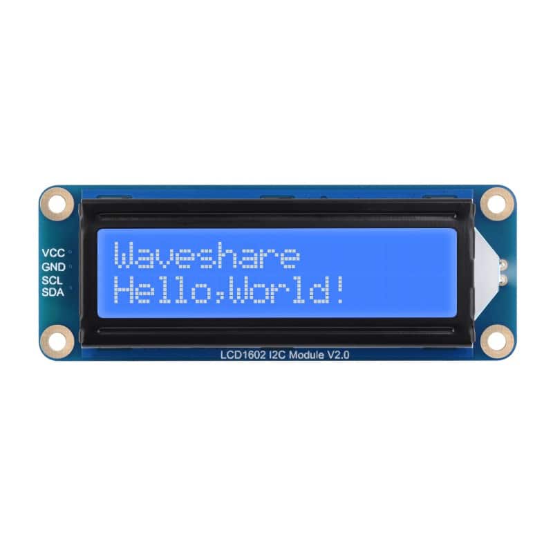 LCD1602 I2C Modul – plavi, 32 karaktera LCD, 3.3V/5V, podesivo osvetljenjele