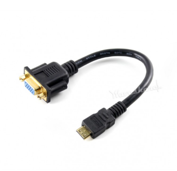 Mini HDMI na VGA kabl (m/ž)