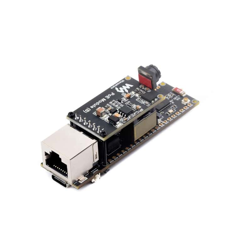 ESP32-S3 ETH razvojna ploča, 10/100Mbps RJ45 Eth port, kamera, POE, Wi-Fi & Bluetooth, 240MHz Dual Core
